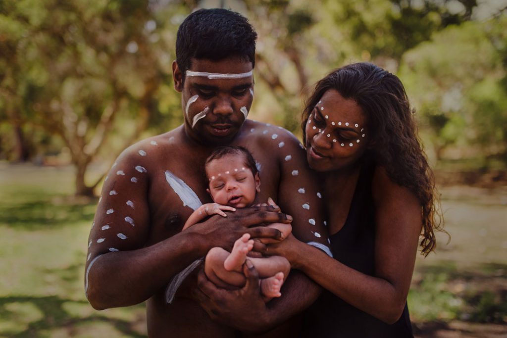 Adorable Aboriginal Newborn Art