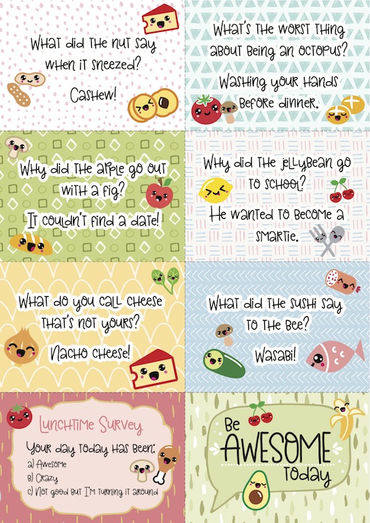 Free Printable Super-Kawaii Lunchbox Notes • CHILD Magazines