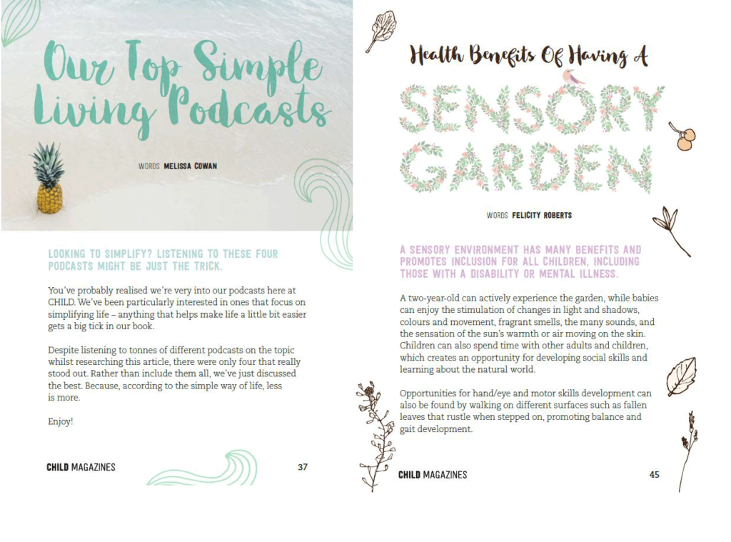 Mindfulness + Wellbeing Mini Mag • CHILD Magazines